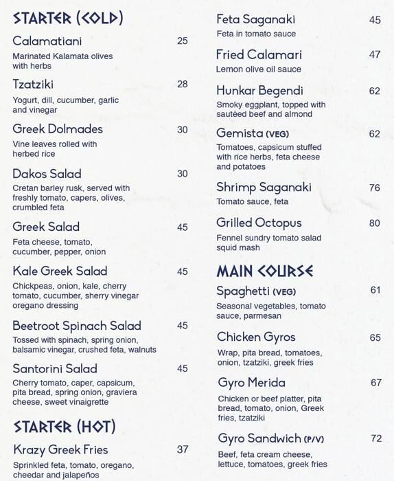 Menu at Helios, Hyatt Regency Dubai restaurant, Dubai