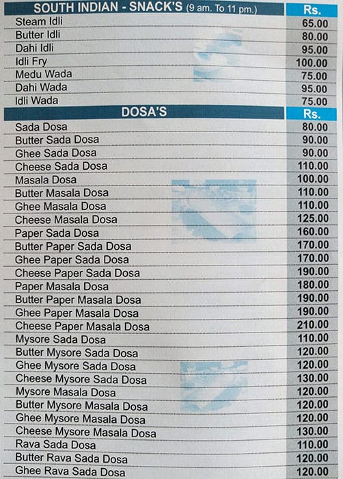 Menu of Veg Sizzel's, Vasant Vihar, Thane West, Thane