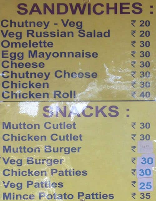 Menu at The Wayside Inn, Mumbai, No. 38