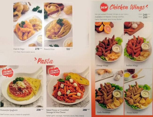 Menu at Icebergs desserts, Pasay, SM by the Bay