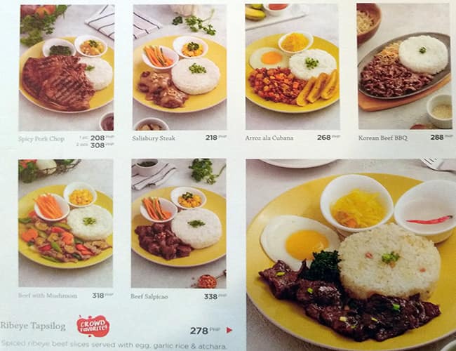 Menu at Icebergs desserts, Pasay, SM by the Bay