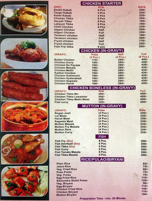 Menu at Chicken Fresh Restaurant, Jaipur, 182 Railway Station Road