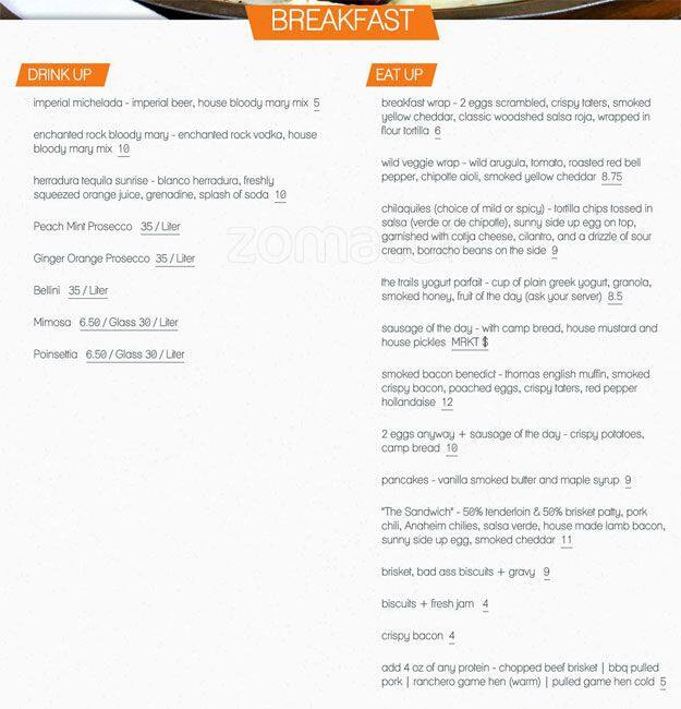 Woodshed Smokehouse Menu, Menu for Woodshed Smokehouse, South Fort ...