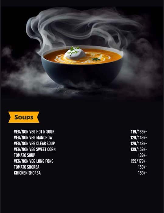 Menu of TOR Cafe, NIT, Faridabad