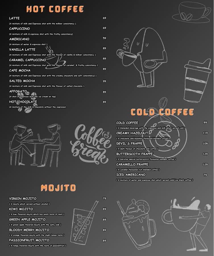 Menu of Coffeeholic, Dombivali West, Thane