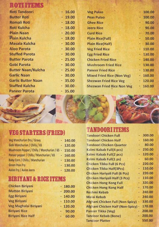 New Tandoor, CV Raman Nagar, Bangalore - Zomato