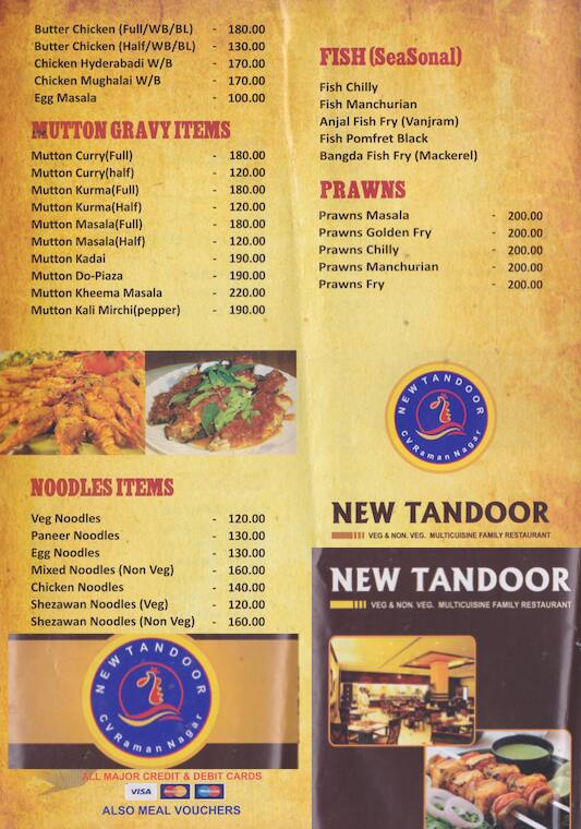 New Tandoor, CV Raman Nagar, Bangalore - Zomato