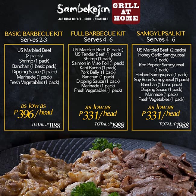 Menu at Sambo Kojin - SM Megamall restaurant, Mandaluyong, 3rd Level