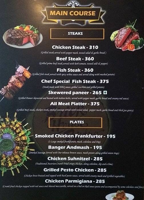Menu at The Brick House Bistro, Chennai, Q88