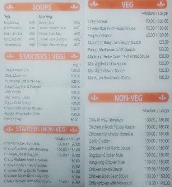 Lama Chinese Food Menu, Menu for Lama Chinese Food, West Patel Nagar ...