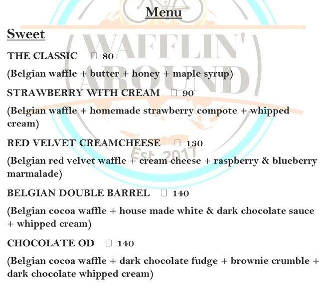 Wafflin' Around Menu, Menu for Wafflin' Around, Aundh, Pune - Zomato