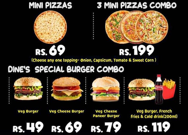 Menu at The Pizza Dine, Lucknow, 1/336