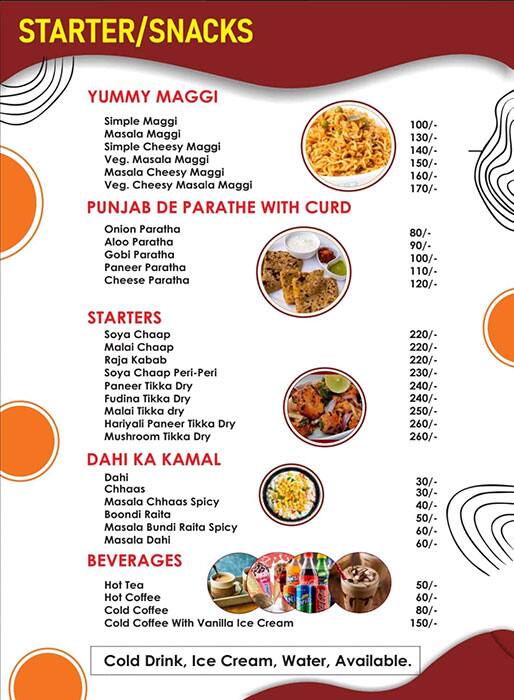 Menu of Food O' Clock, Hansol, Ahmedabad