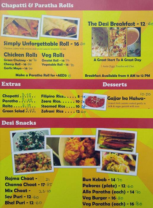 Menu at Unforgettable Biryani restaurant, Dubai, Lake Plaza Cluster T JLT
