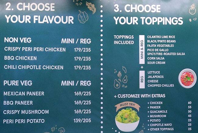 Menu at California Burrito Mexican Grill @ Manyata Tech Park, Bengaluru ...