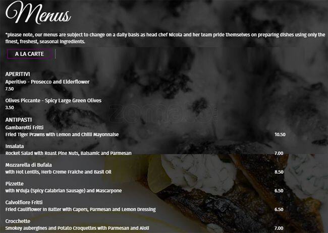 A Cena Menu, Menu for A Cena, Twickenham, London - Zomato UK