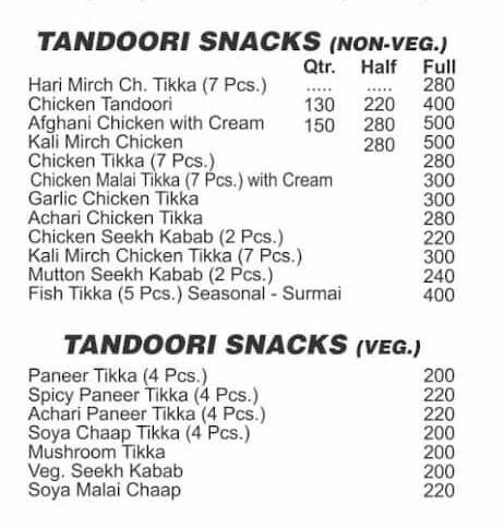 Menu at Concept Shawarma, New Delhi, 142 Defence Colony Flyover