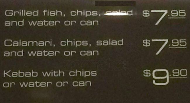 Menu at CHARR RESTAURANT, Sydney