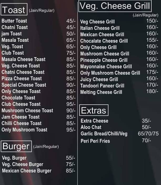 Menu at Center Point Fast Food, Surat, Ring Road