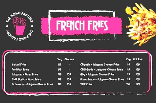 Menu at The Momo Factory, Mumbai, 40