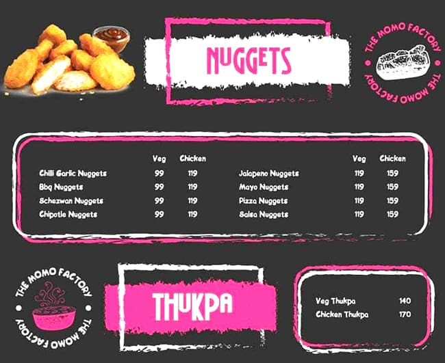 Menu at The Momo Factory, Mumbai, Unit F And B1