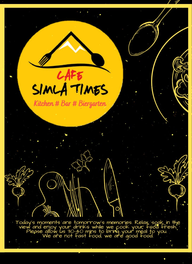 Menu of Cafe Simla Times, Longwood, Shimla