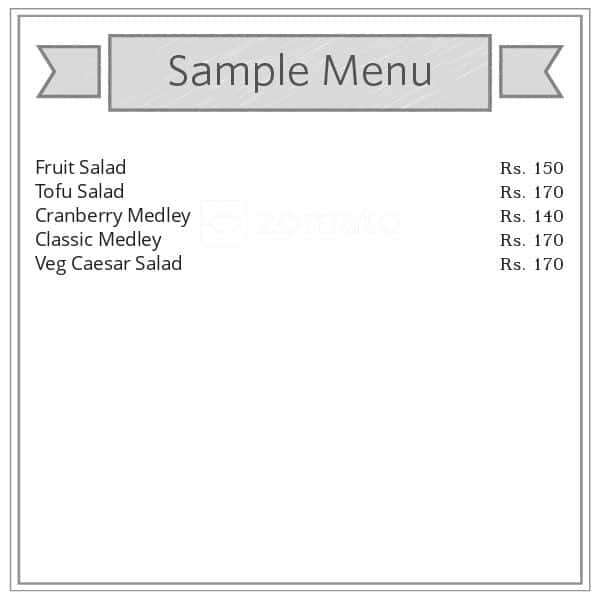 Menu at salad sab kuch, Kota