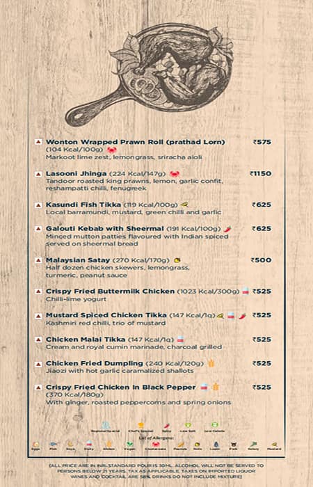 Menu of Le Bar Poolside Dining - Novotel Chennai Sipcot, Egatoor, Chennai