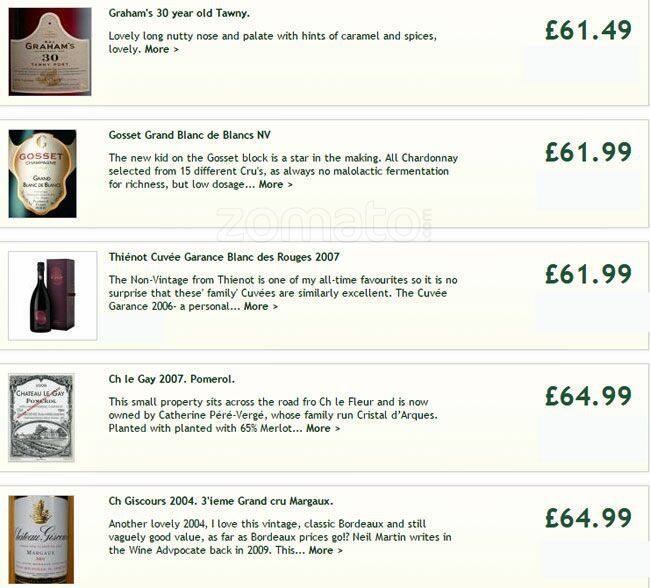Menu at The Wine Library pub & bar, London
