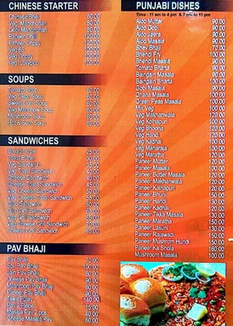 Picante Pure Veg Menu, Menu for Picante Pure Veg, Sinhgad Road, Pune ...