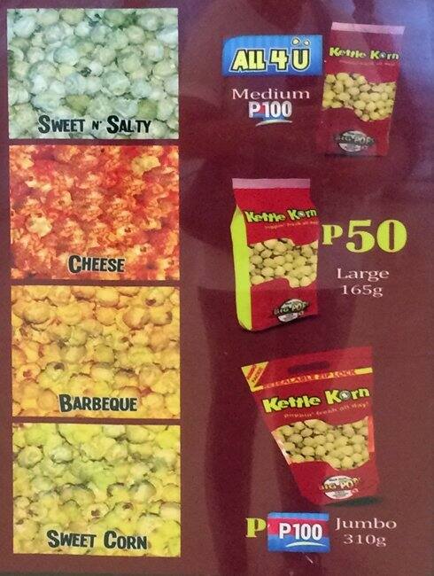Kettle Korn Menu, Menu for Kettle Korn, Consolacion, Cebu - Zomato ...