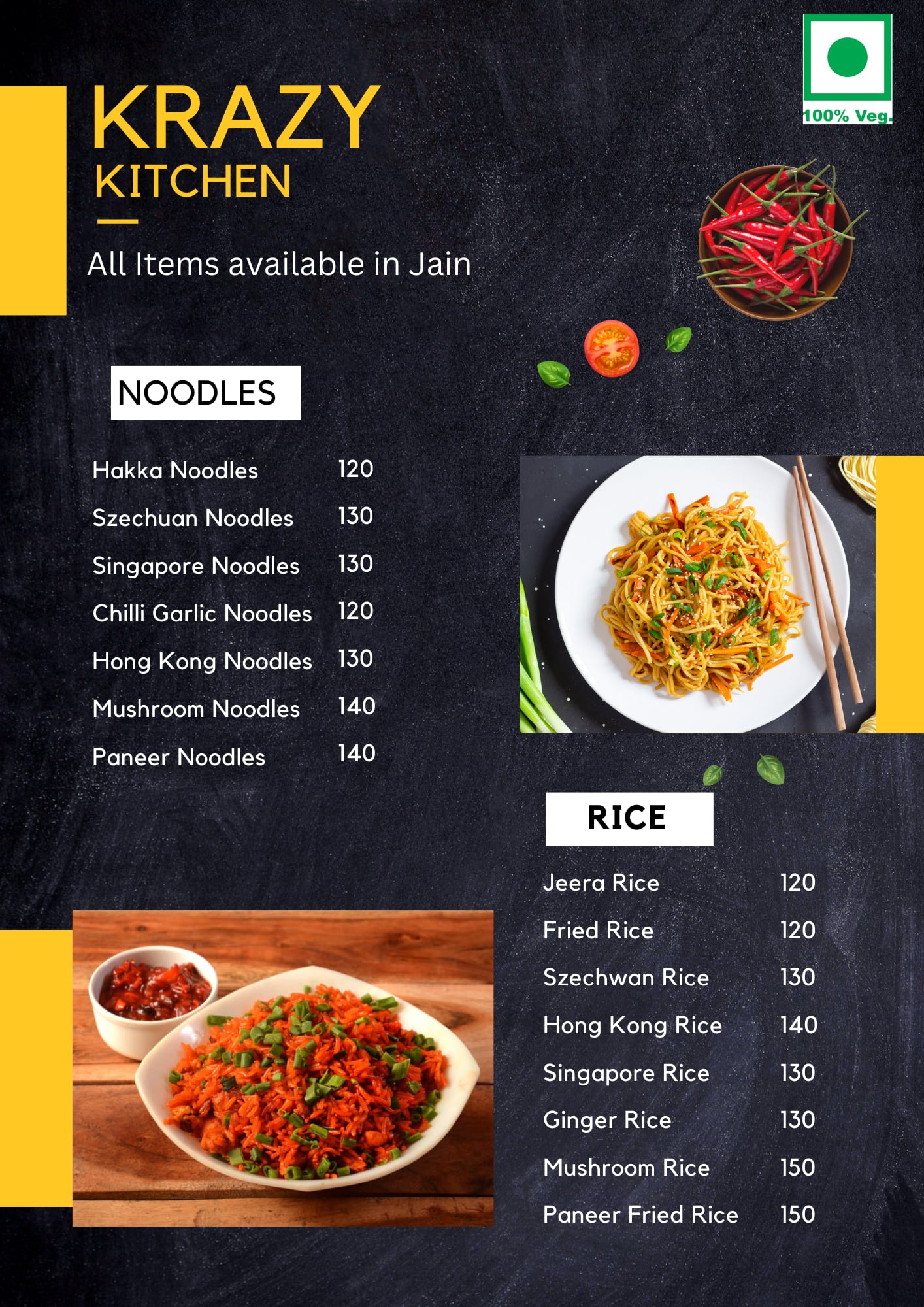 Menu of Krazy Kitchen, Bhayandar, Mumbai