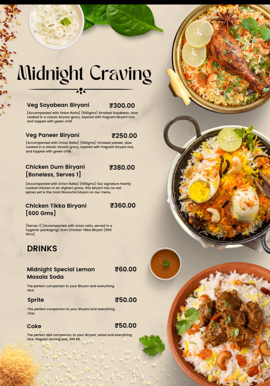 Menu of Midnight Cravings, Ulhasnagar, Thane