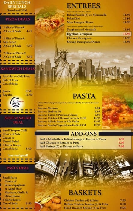 Menu at Little Pops NY Pizzeria, Naperville