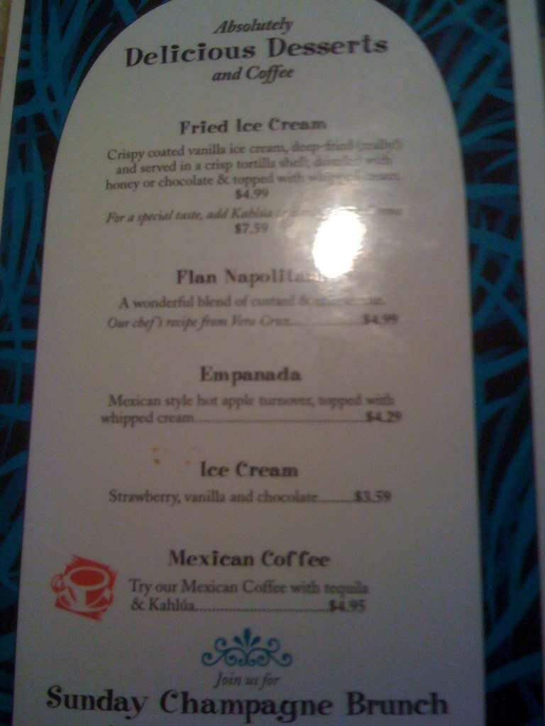 Menu at El Jardin Mexican Restaurant, Fallbrook