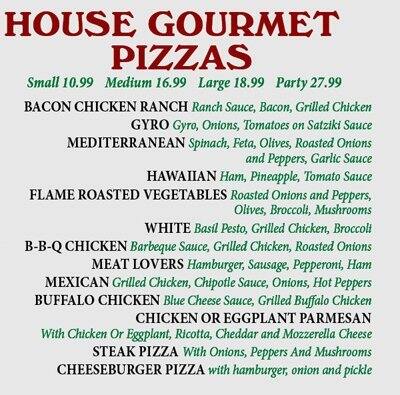 Menu at ABC PIZZA pizzeria, Holyoke, Northampton St