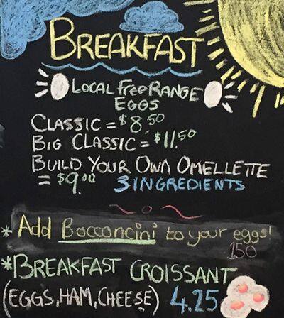 Menu at Enigma Restaurant, Toronto