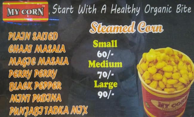 Menu at My Corn, Greater Noida, The Grand Venice Mall