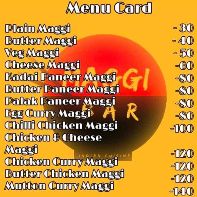 Menu at Meera Kitchen, Indore