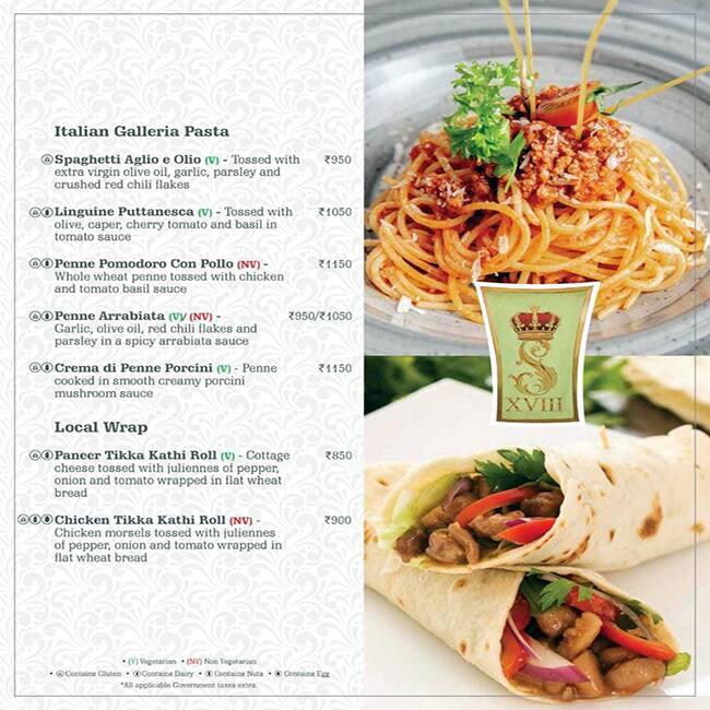 Menu at Rare Eastern Dining - Radisson Blu MBD Hotel, Noida