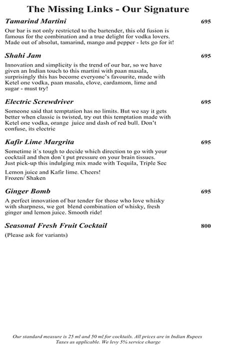 Menu at Rare Eastern Dining - Radisson Blu MBD Hotel, Noida