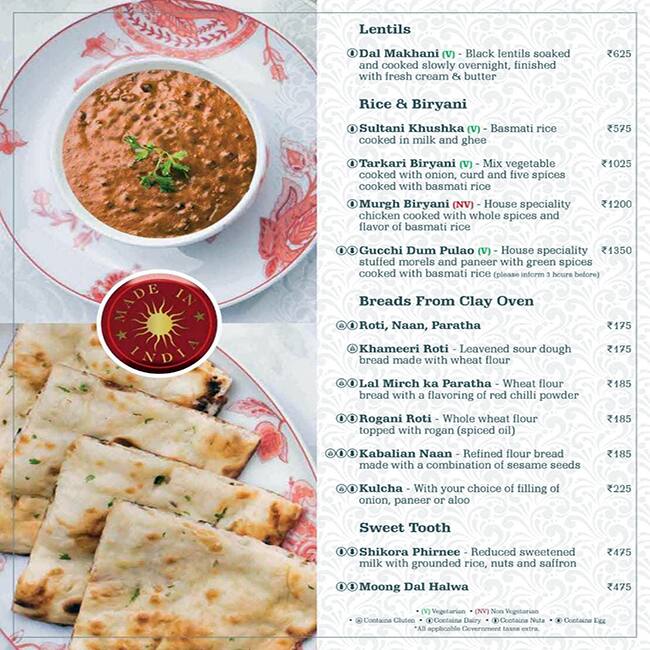 Menu at Rare Eastern Dining - Radisson Blu MBD Hotel, Noida