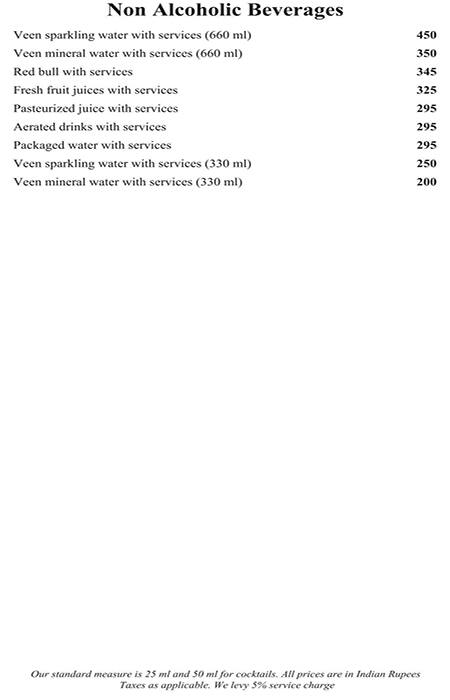 Menu at Rare Eastern Dining - Radisson Blu MBD Hotel, Noida