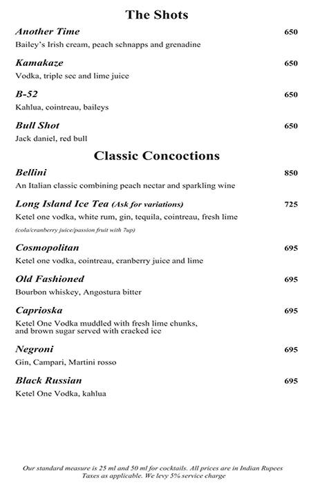 Menu at Rare Eastern Dining - Radisson Blu MBD Hotel, Noida