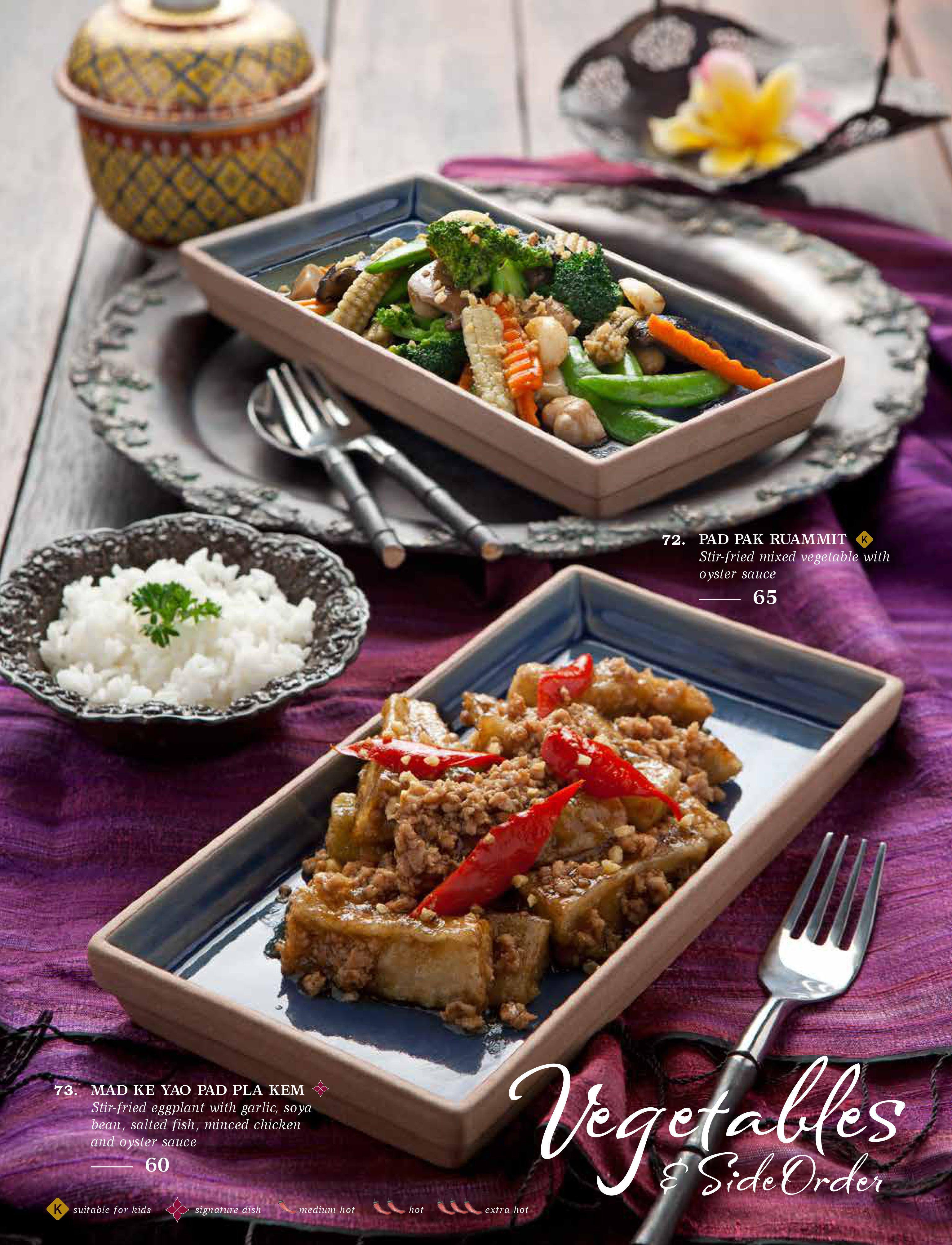 Menu at Chandara Fine Thai Cuisine restaurant, Jakarta, Plaza Senayan Mall