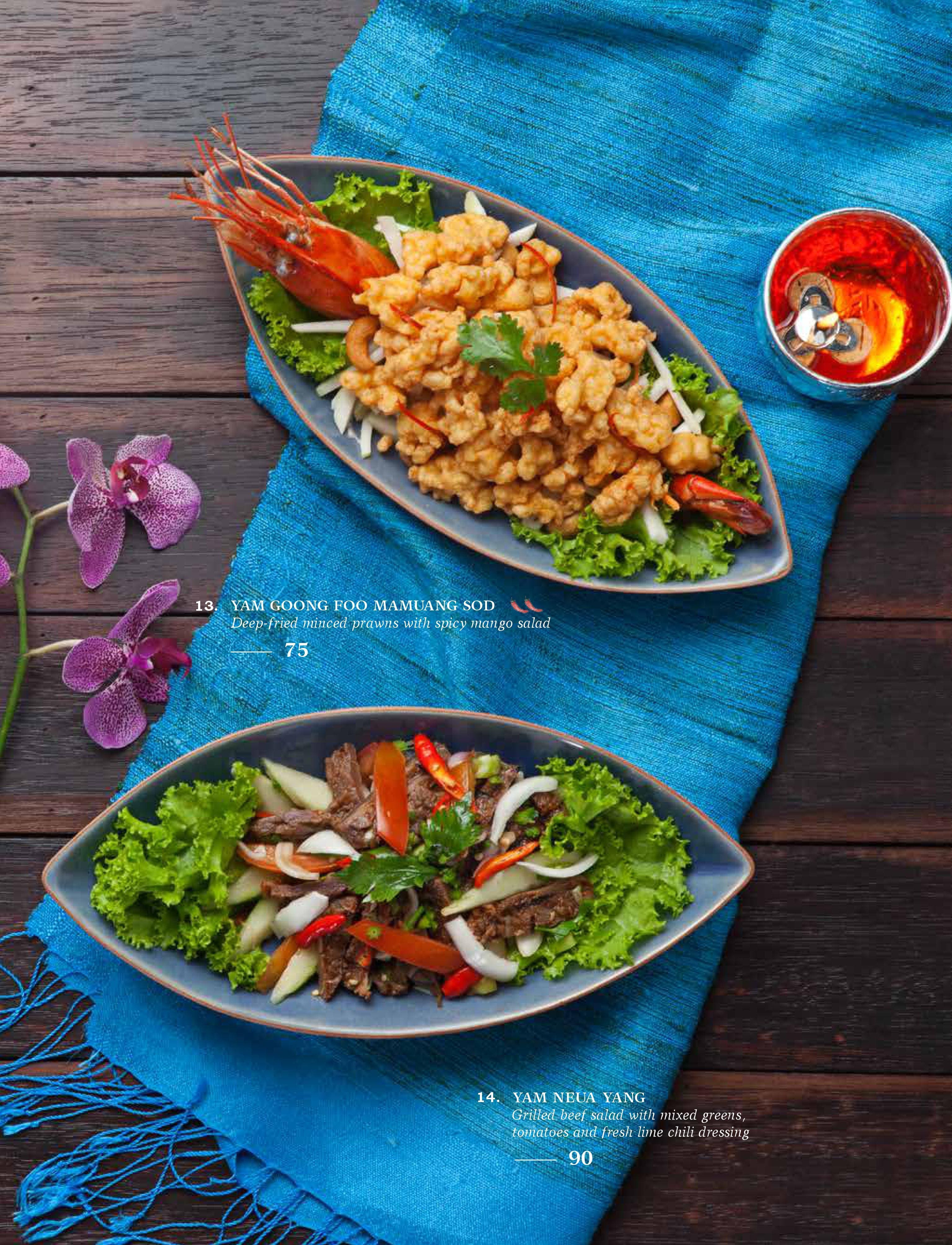 Menu at Chandara Fine Thai Cuisine restaurant, Jakarta, Plaza Senayan Mall