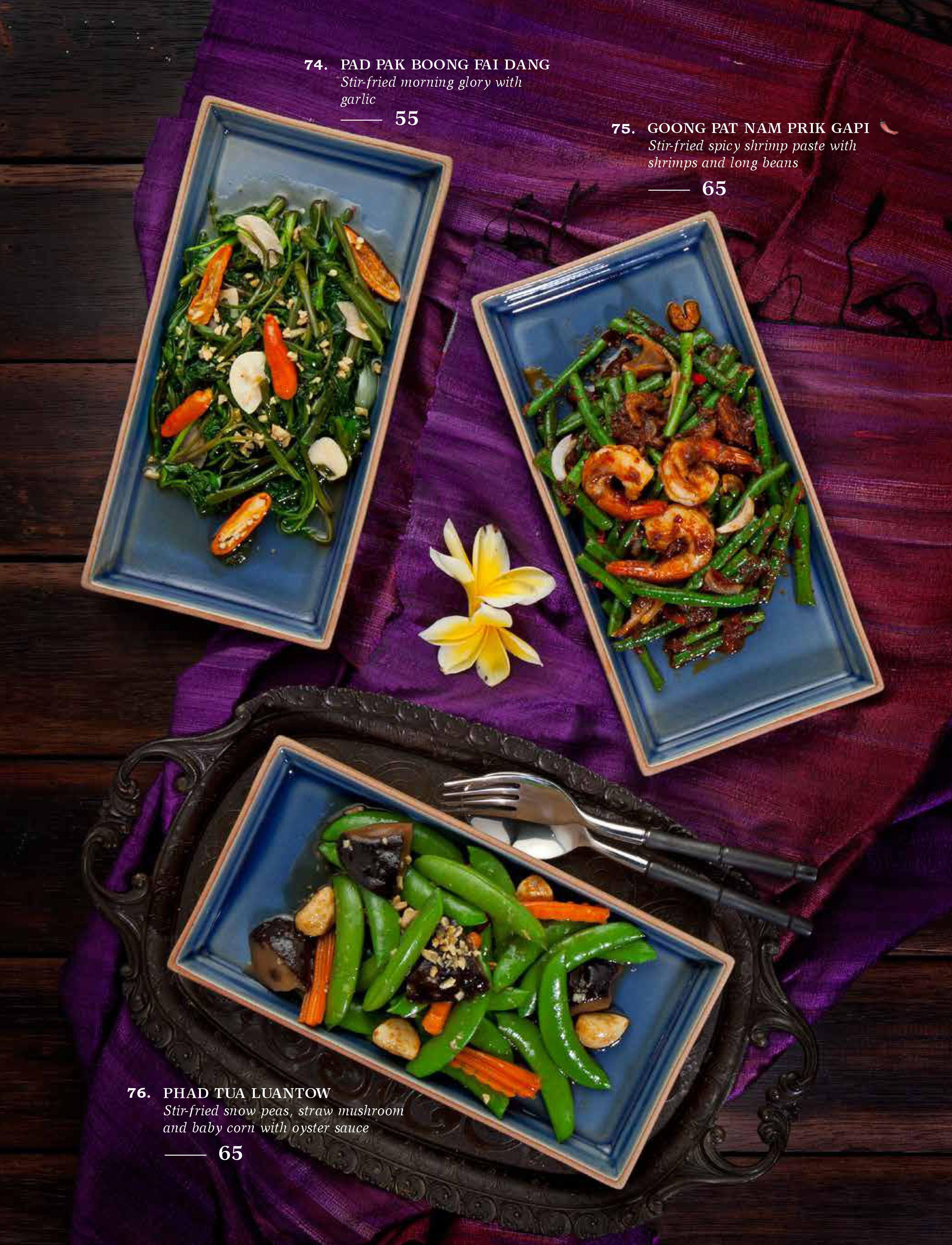 Menu at Chandara Fine Thai Cuisine restaurant, Jakarta, Plaza Senayan Mall
