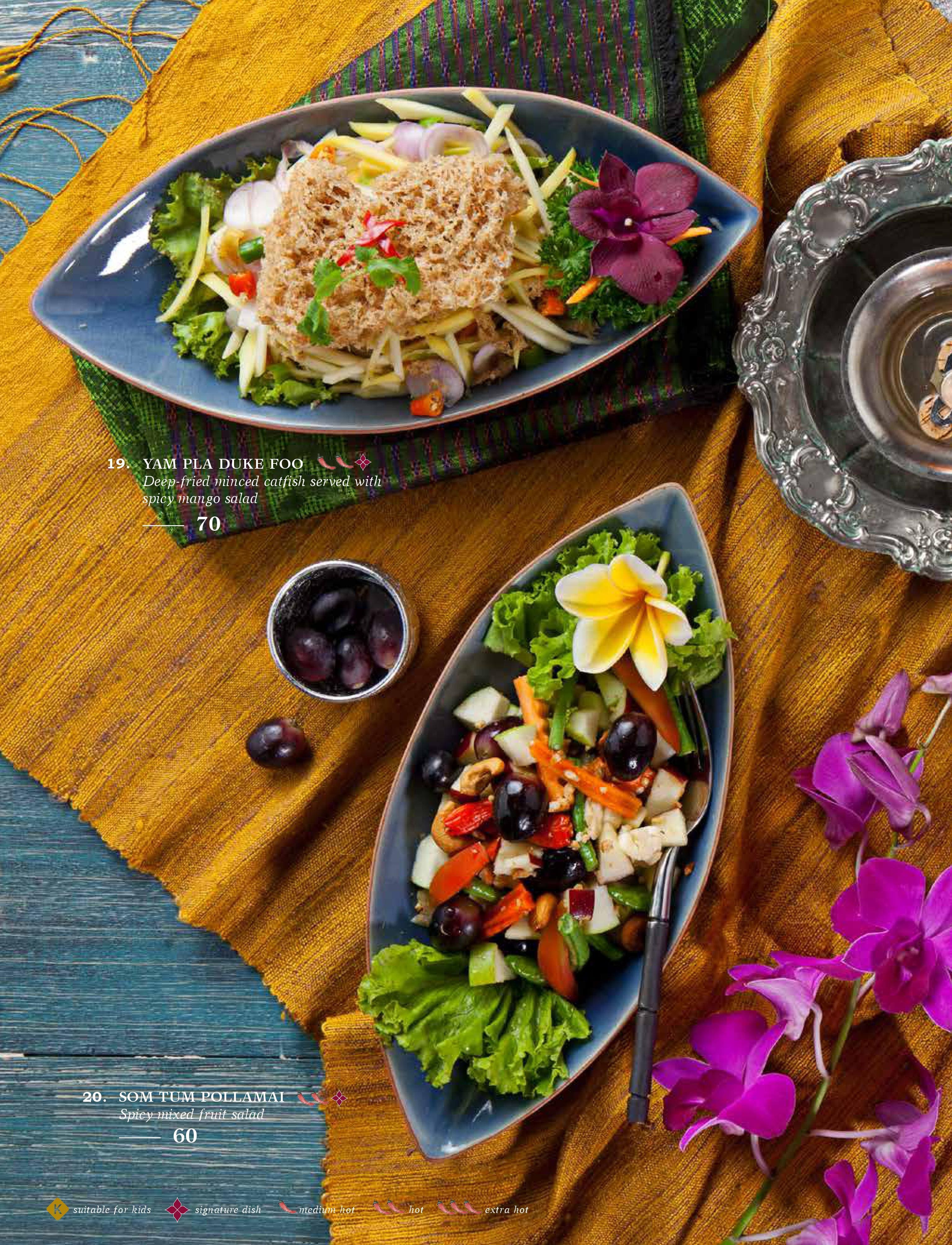 Menu at Chandara Fine Thai Cuisine restaurant, Jakarta, Plaza Senayan Mall