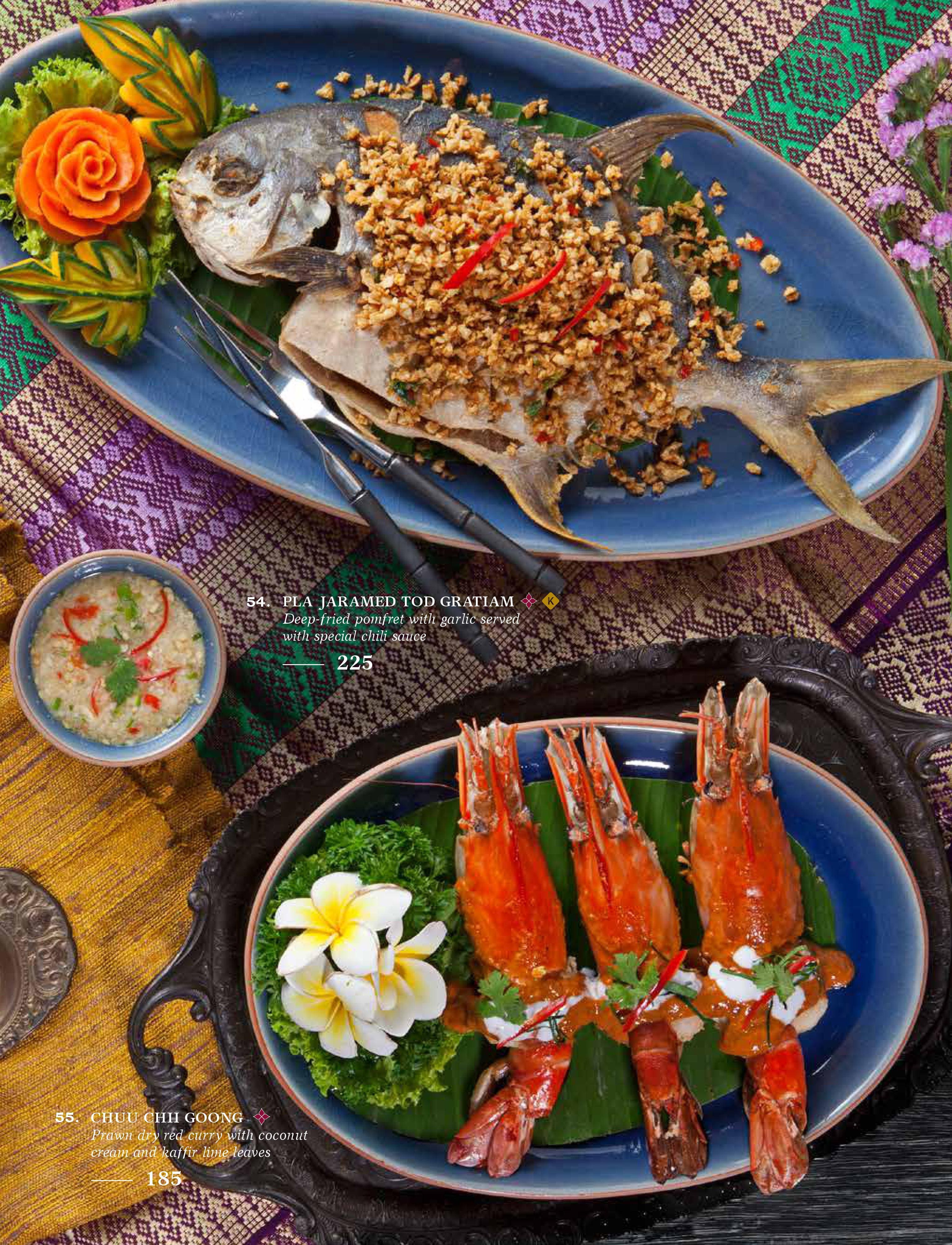 Menu at Chandara Fine Thai Cuisine restaurant, Jakarta, Plaza Senayan Mall