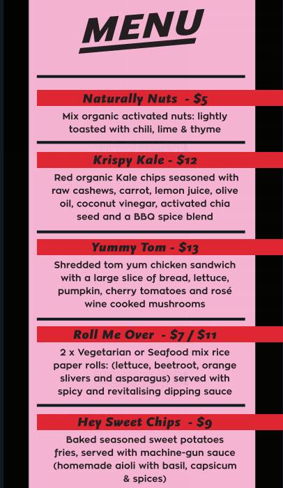 Pulp Club Menu, Menu for Pulp Club, Corrs Lane, CBD, Melbourne ...